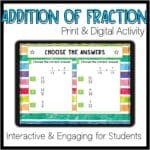 Adding and Subtracting Fractions Color by Number PDF Free with Unlike Denominators - Daily Dose ...