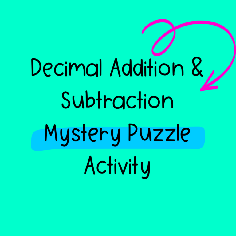 Free Adding and Subtracting Decimals Activities PDF for 5th Grade ...
