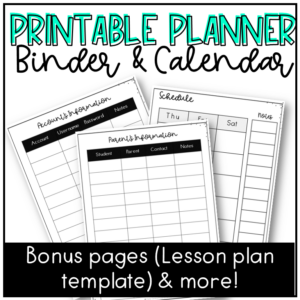 How to Plan Your Entire School Year in One Weekend Using a Printable ...