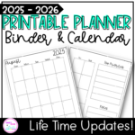 How to Plan Your Entire School Year in One Weekend Using a Printable ...
