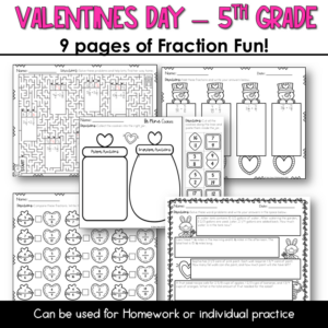 7 Valentine’s Day Math Activities for 5th Graders - Daily Dose of ...