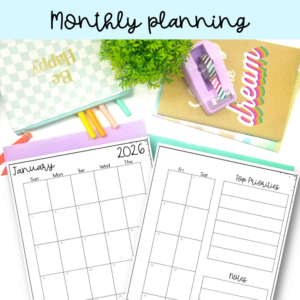 How to Plan Your Entire School Year in One Weekend Using a Printable ...